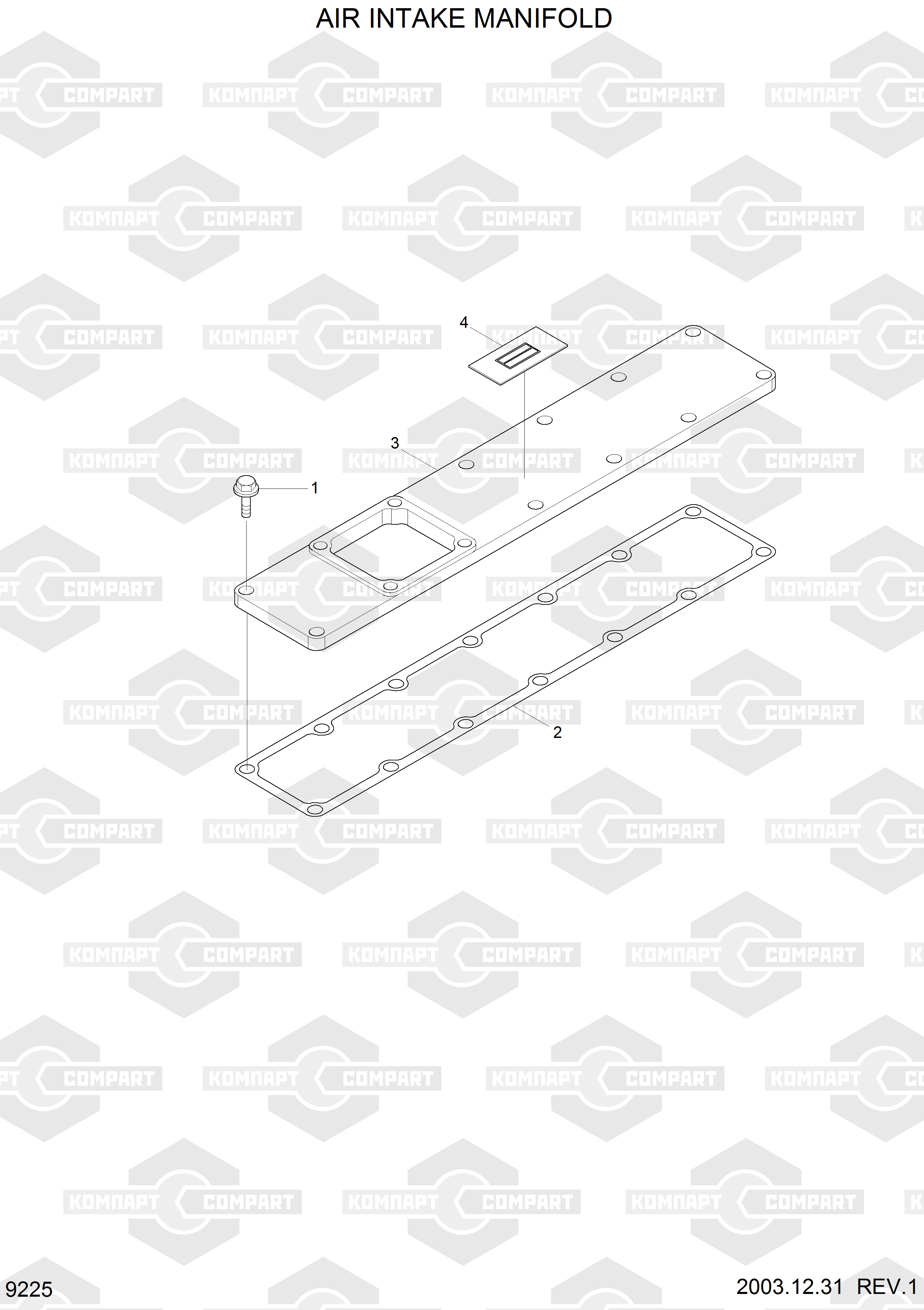 AIR INTAKE MANIFOLD ФРОНТАЛЬНОГО ПОГРУЗЧИКА HYUNDAI HL760-7 - купить в ...
