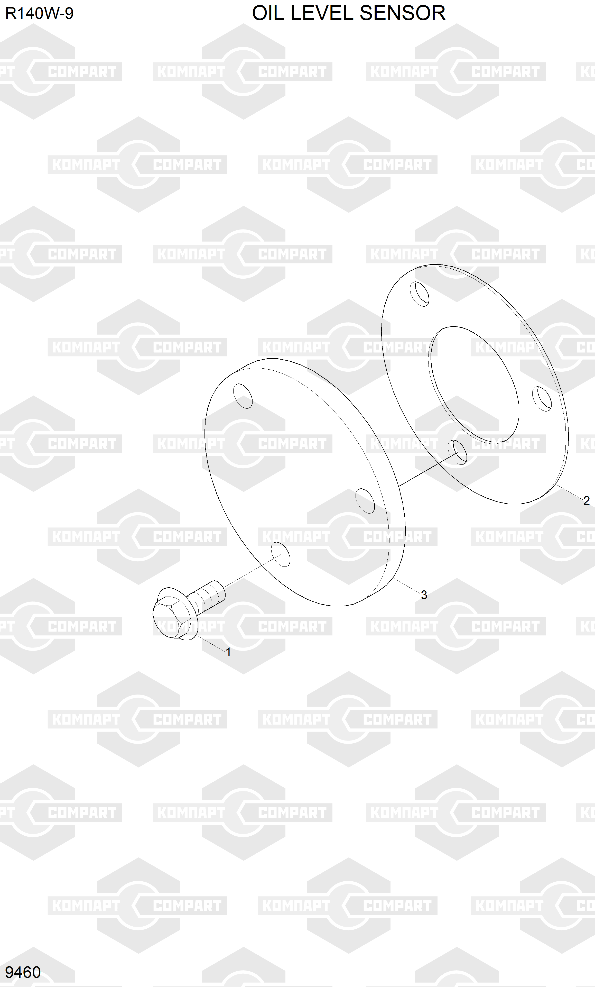 OIL LEVEL SENSOR ЭКСКАВАТОРА HYUNDAI R140W-9 - купить в Com-part.ru
