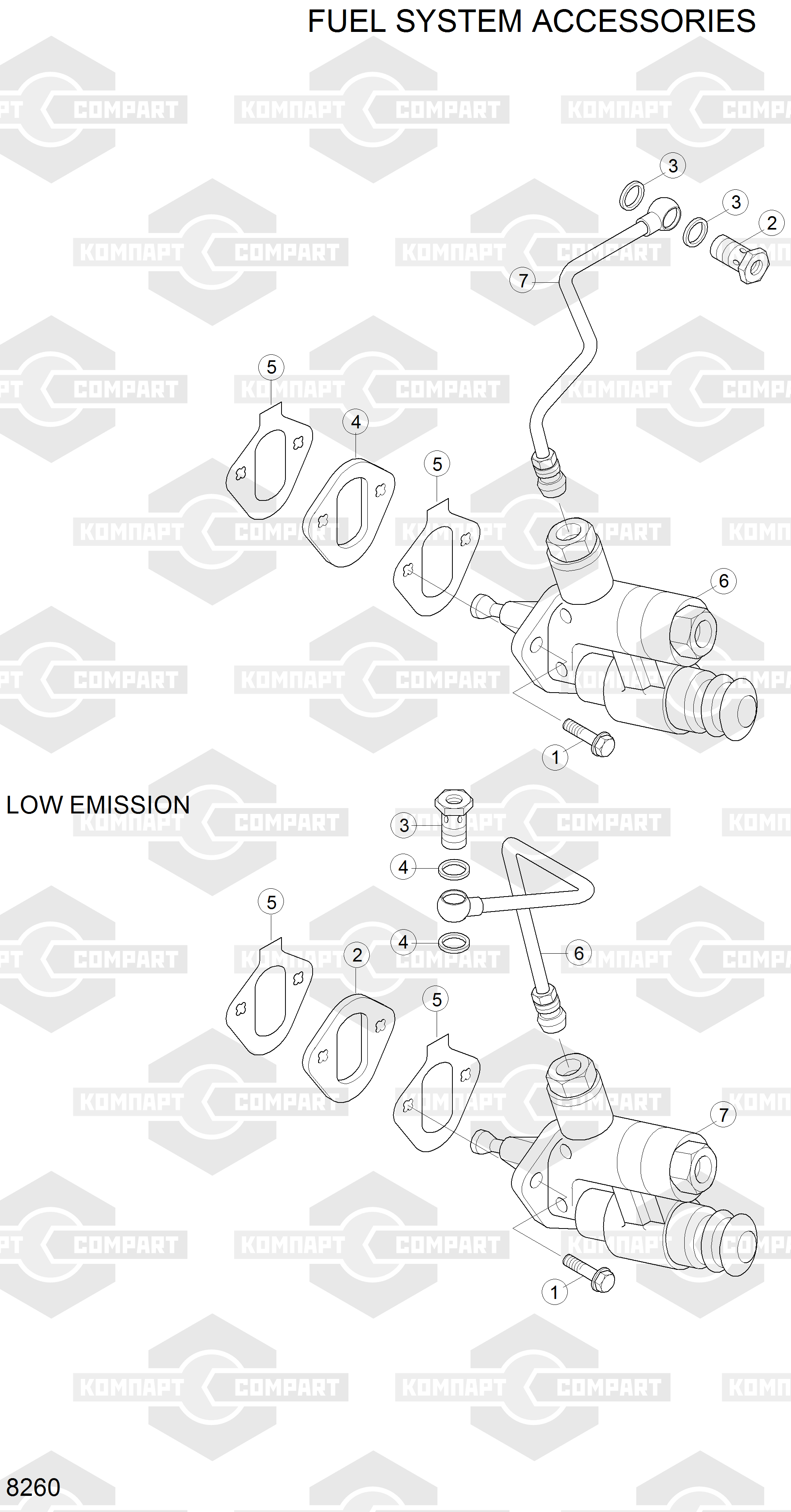 FUEL SYSTEM ACCESSORIES ЭКСКАВАТОРА HYUNDAI R210LC-3 - купить в Com-part.ru