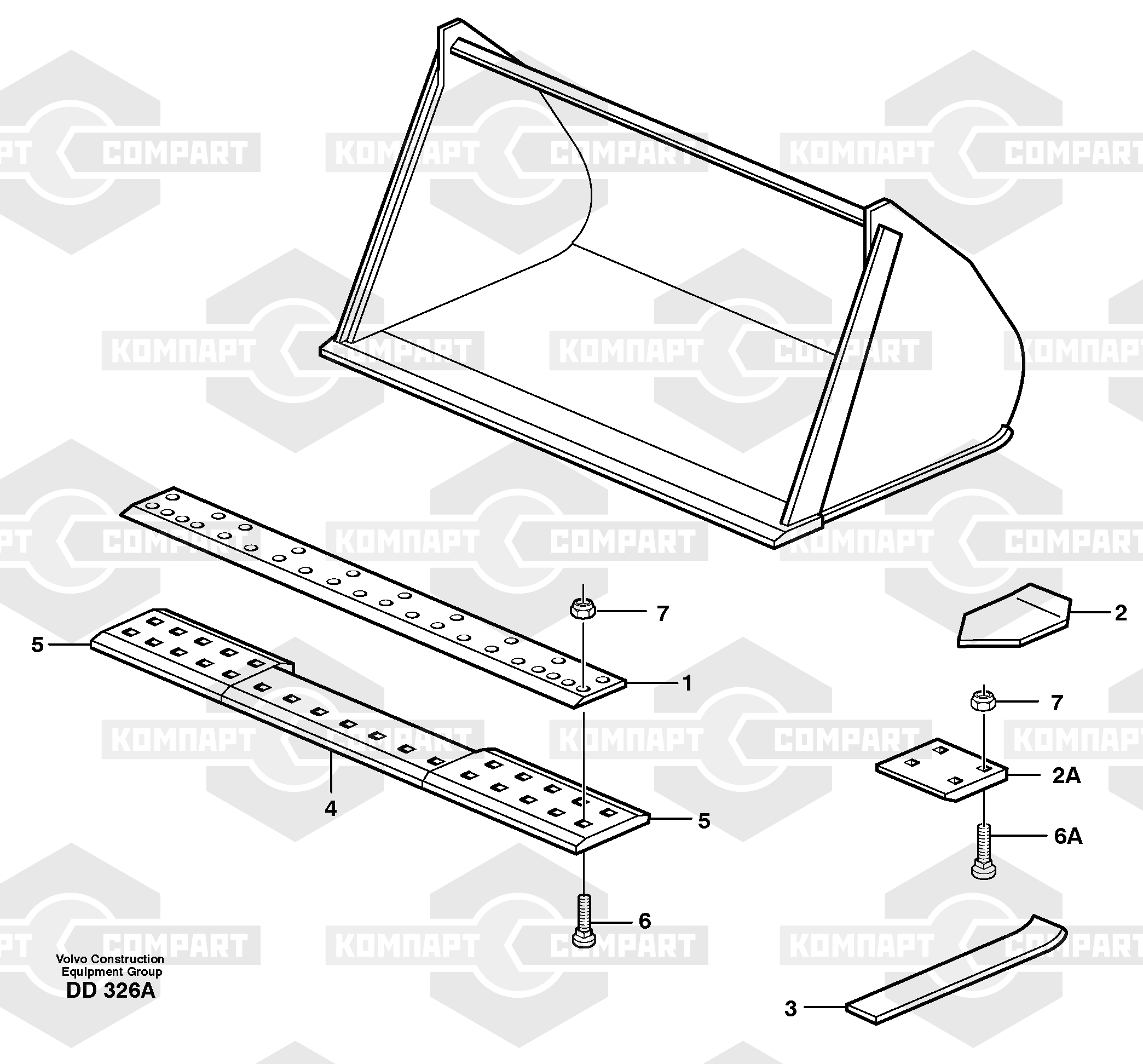 Ковш для легких материалов ФРОНТАЛЬНОГО ПОГРУЗЧИКА VOLVO ATTACHMENTS ...